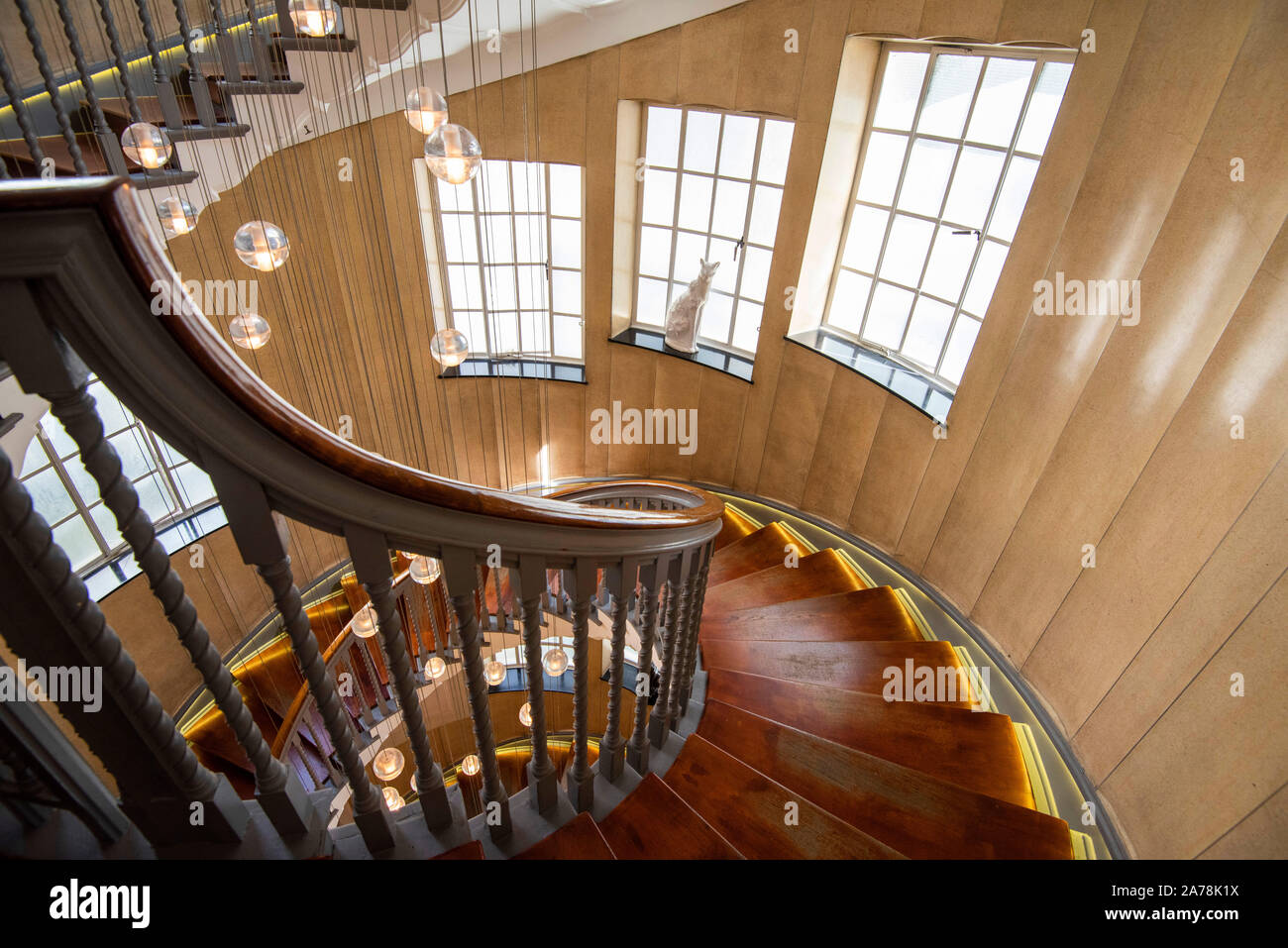 Cecil brewer spiral staircase hi-res stock photography and images - Alamy