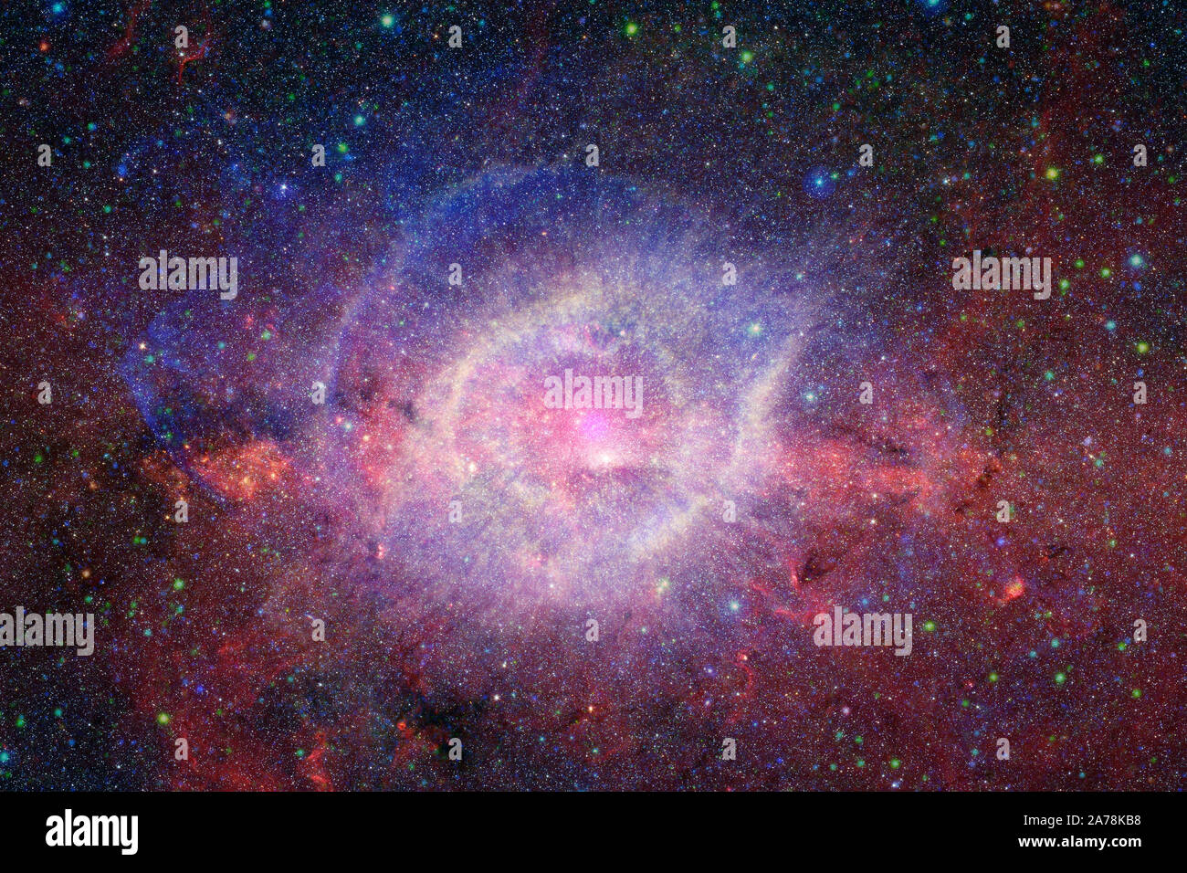 Universe filled with stars, nebula and galaxy. Elements of this image ...