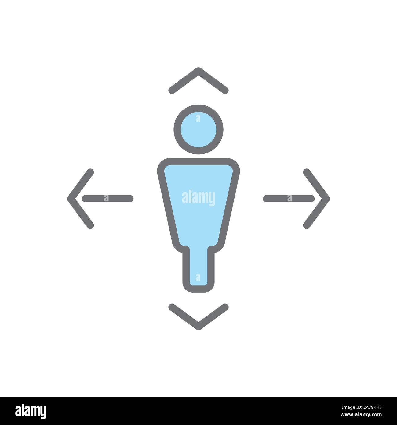 Arrow, directional way sign, with making a decision or choice icon ...