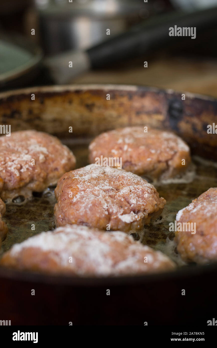 Process making meatballs in hi-res stock photography and images - Alamy