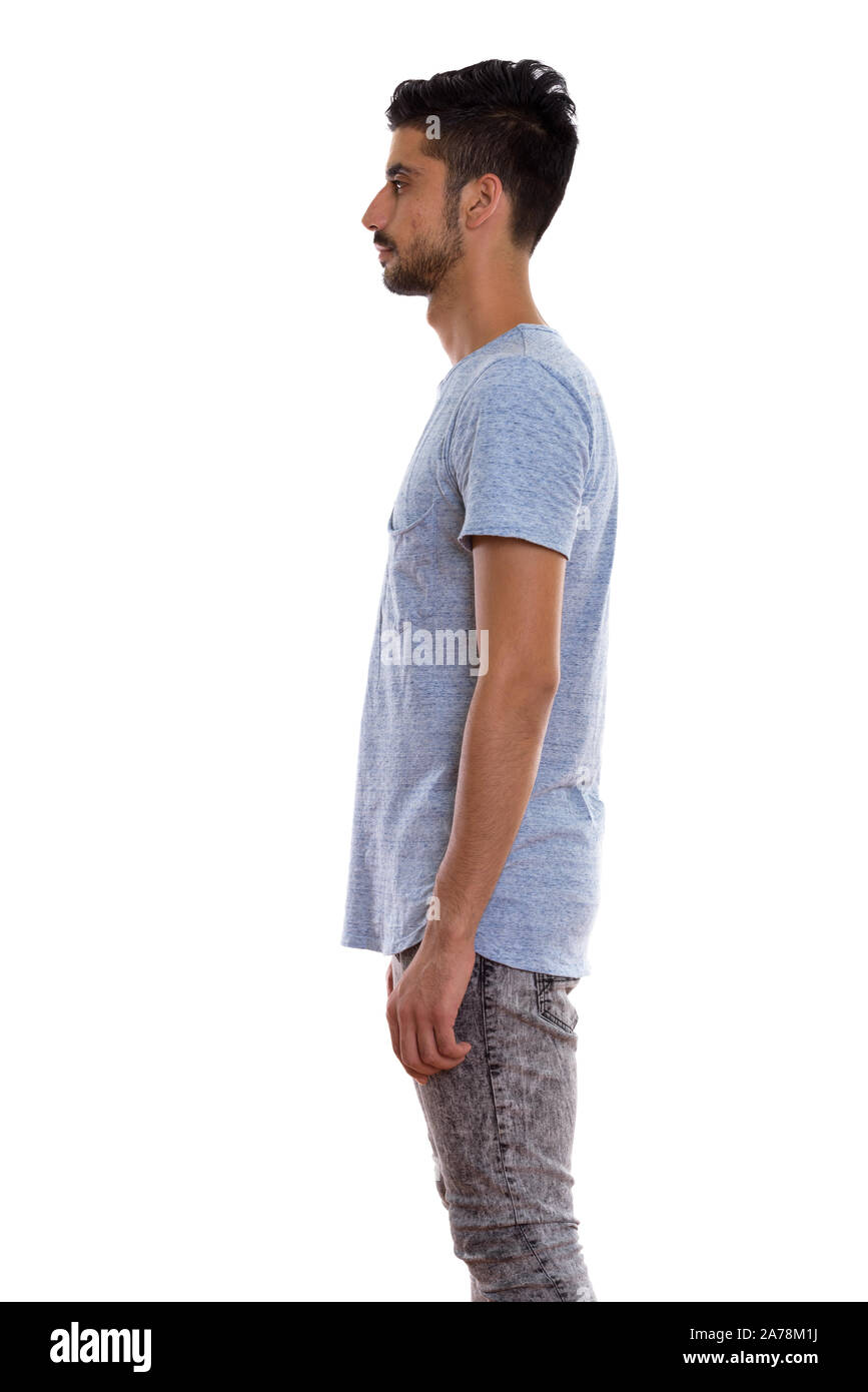 Side profile man beard Cut Out Stock Images & Pictures - Alamy