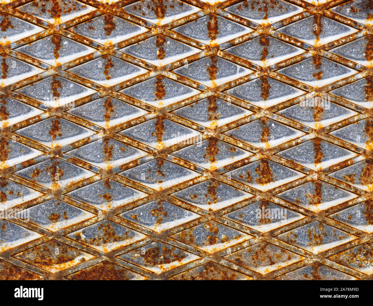 Background from a rusted old sheet of iron with pattern Stock Photo - Alamy