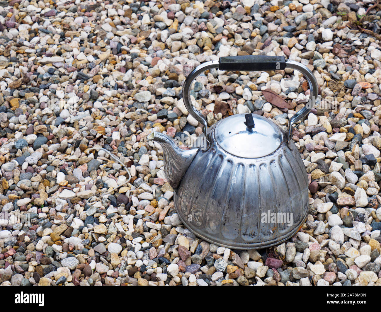 Silver colored kettle hi-res stock photography and images - Alamy