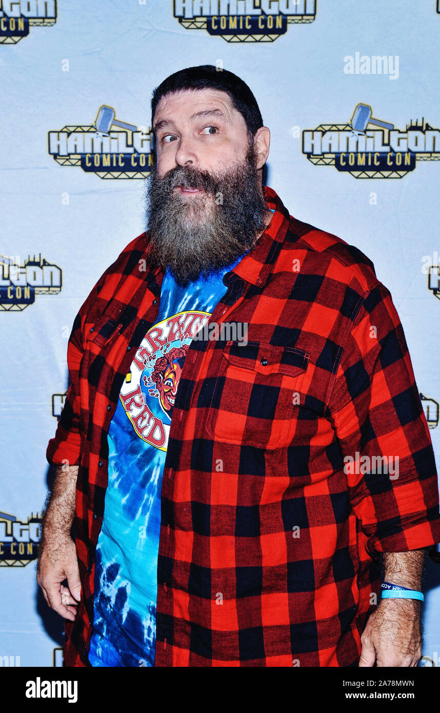 19 October 2019 - Hamilton, Ontario, Canada. Retired wrestling legend ...