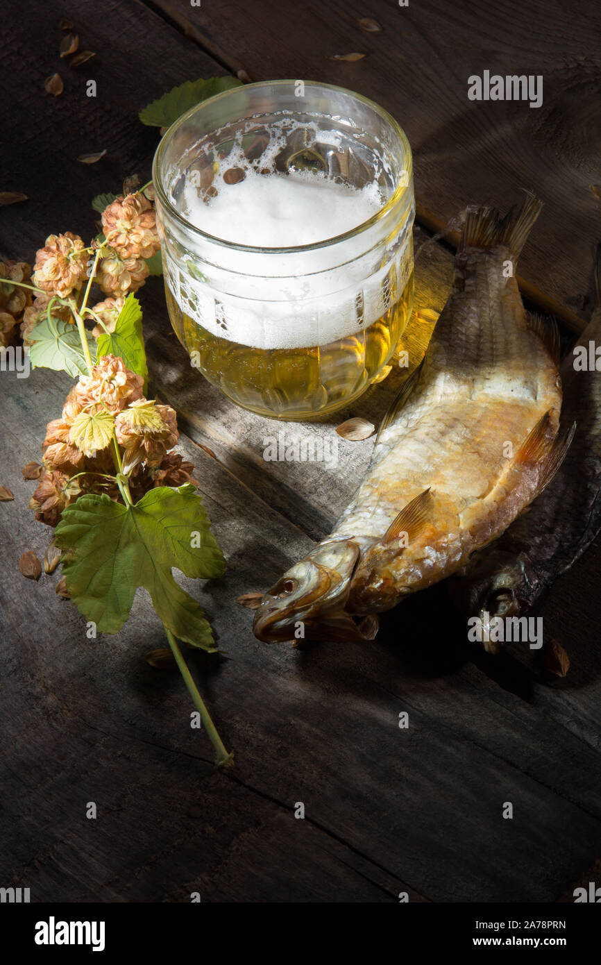 Beer mug dried fish hi-res stock photography and images - Alamy