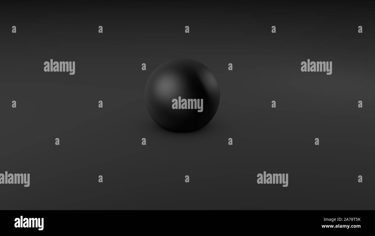Black background with balls. 3d rendering, 3d illustration Stock Photo ...