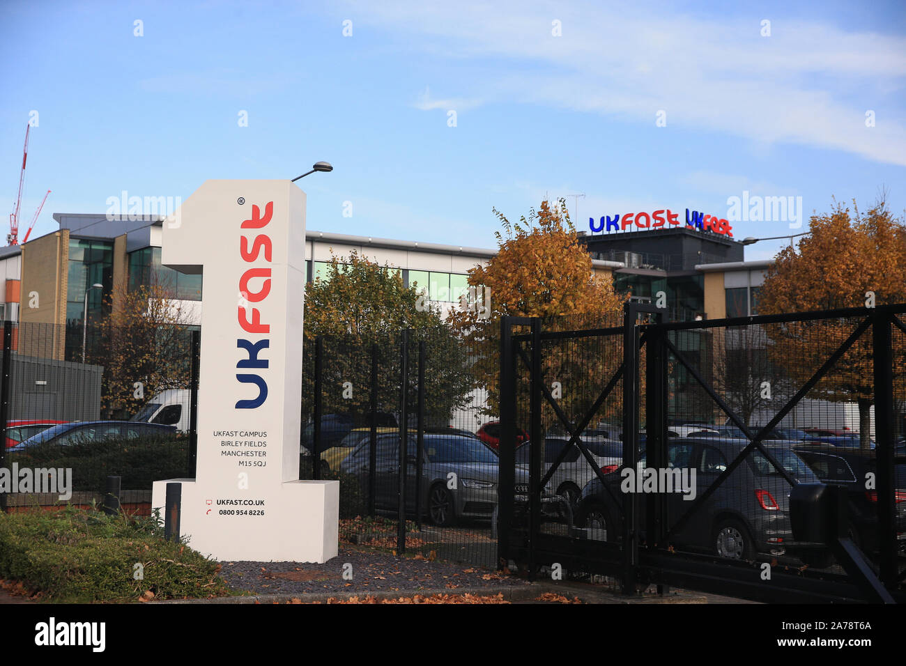 General view of the UKFast Campus factory in Birley Fields, Manchester ...