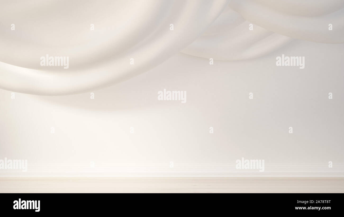 Interior with drapery and curtain. 3d rendering, 3d illustration Stock ...