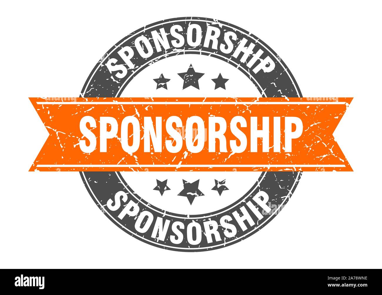 Sponsorship banner template ribbon hi-res stock photography and images ...