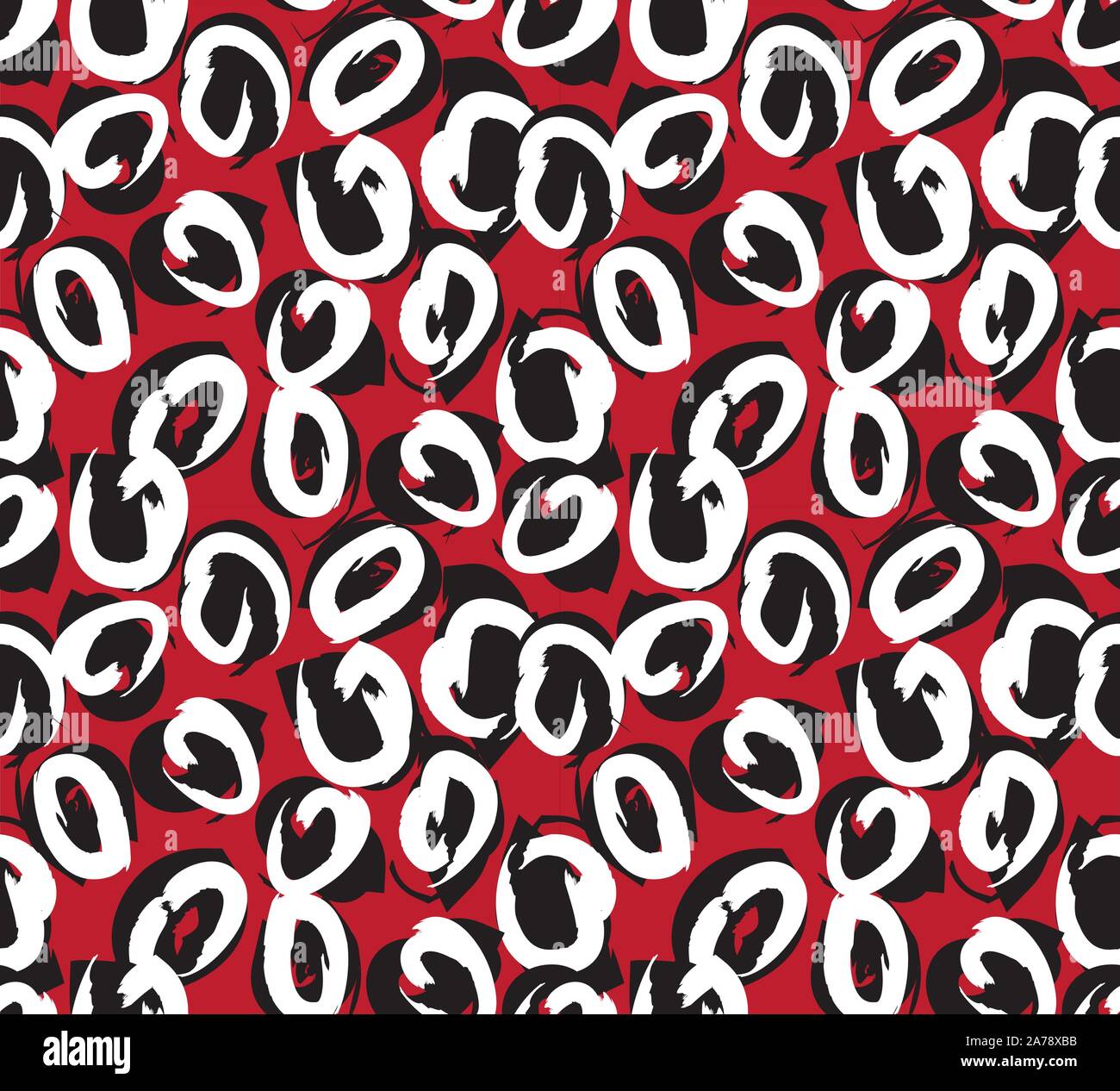 Abstract Colourful Brush Strokes Seamless Pattern in Vector - This is ...