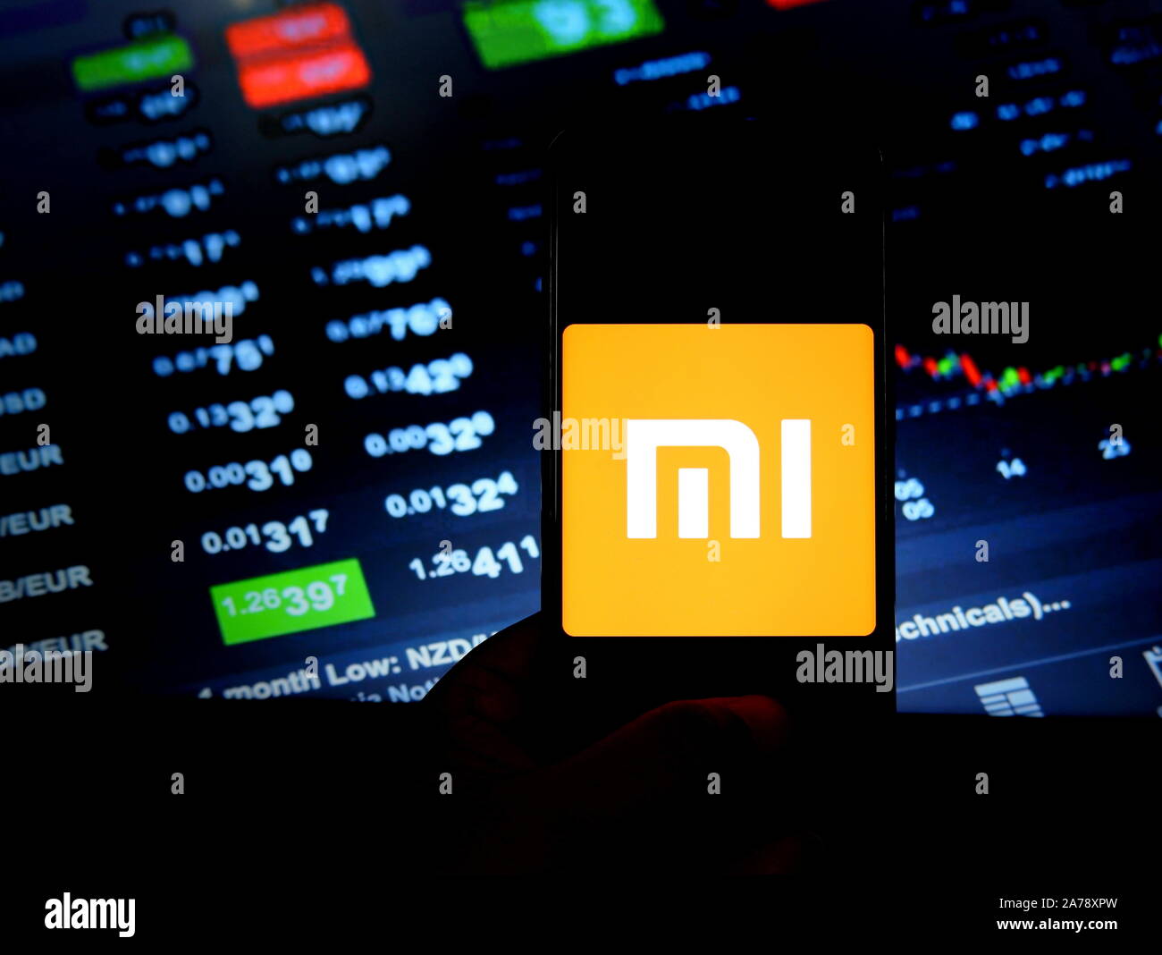 In this photo illustration Mobile Technology Company Xiaomi Technology ...