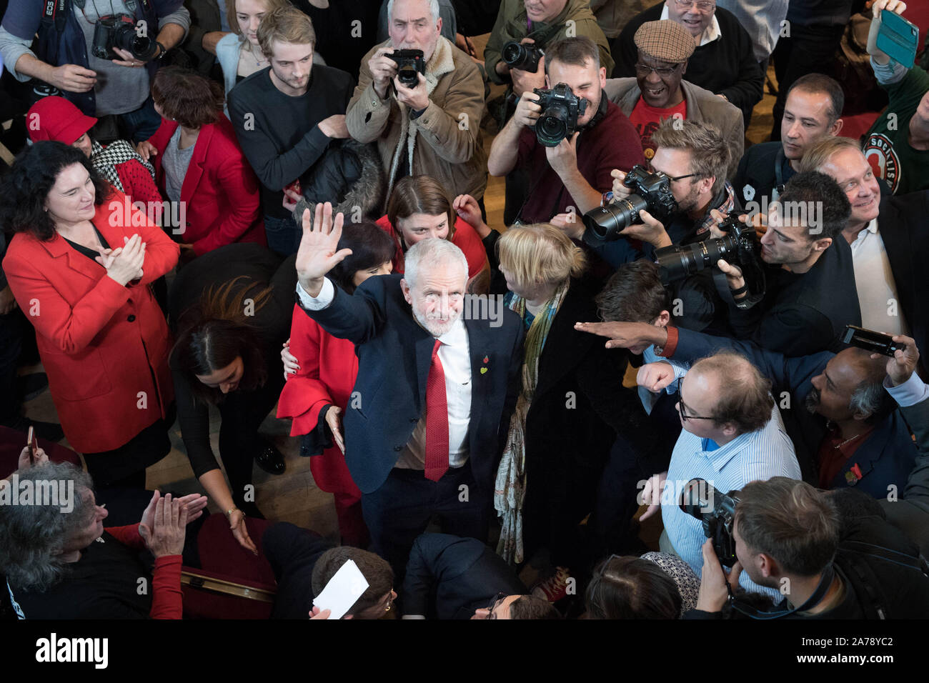 Labour Leader Jeremy Corbyn Centre Kicks Off The Labour Partys 7319
