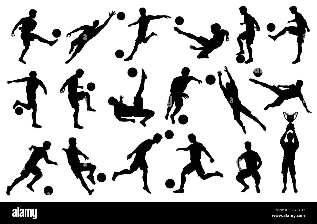 Soccer player goalkeeper in Stock Vector Images - Alamy