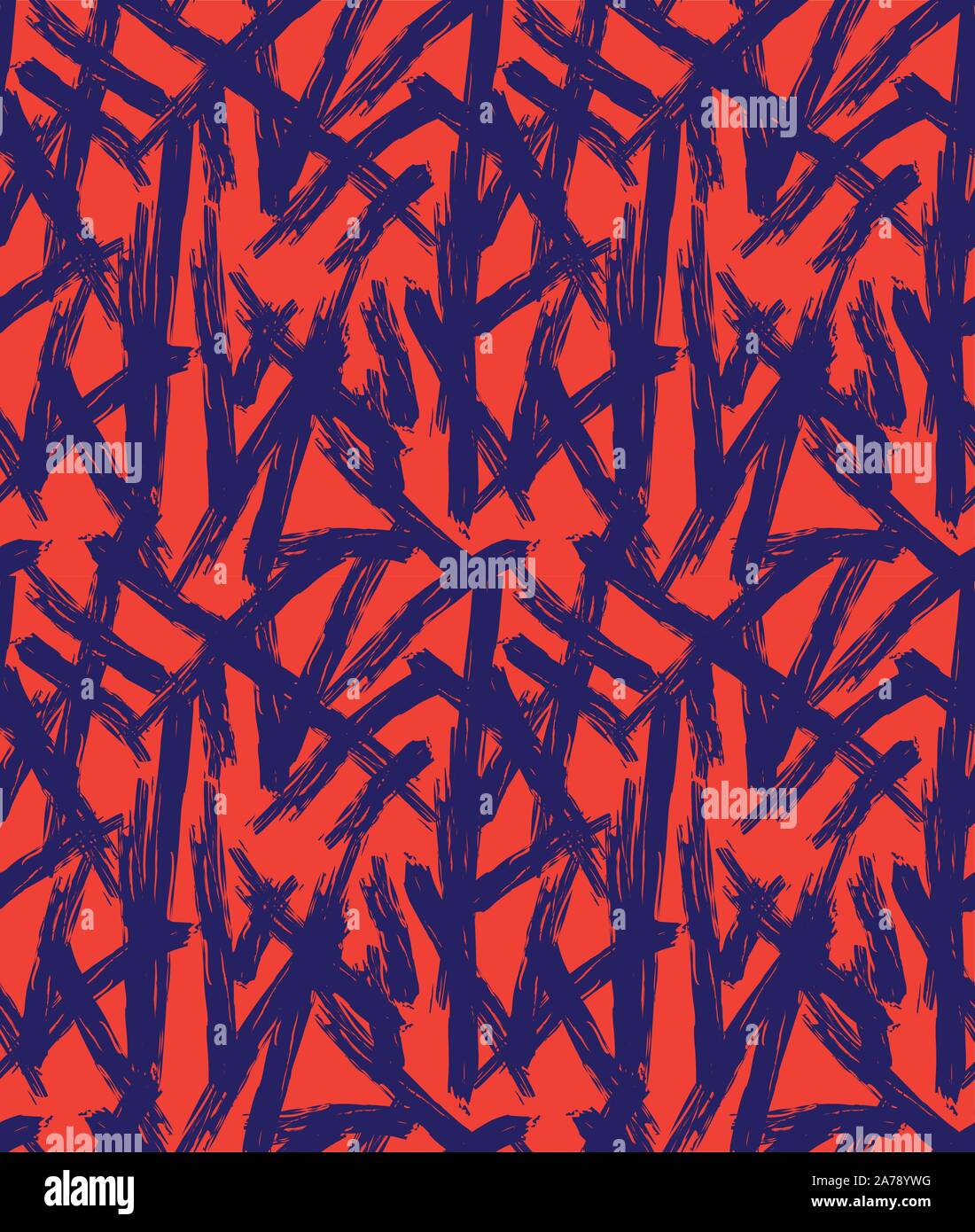 Abstract Colourful Brush Strokes Seamless Pattern in Vector - This is ...