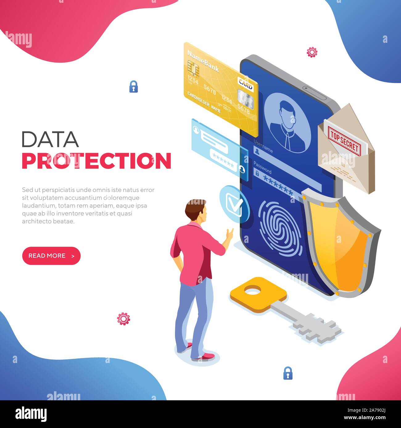 Security authentication Stock Vector Images - Alamy