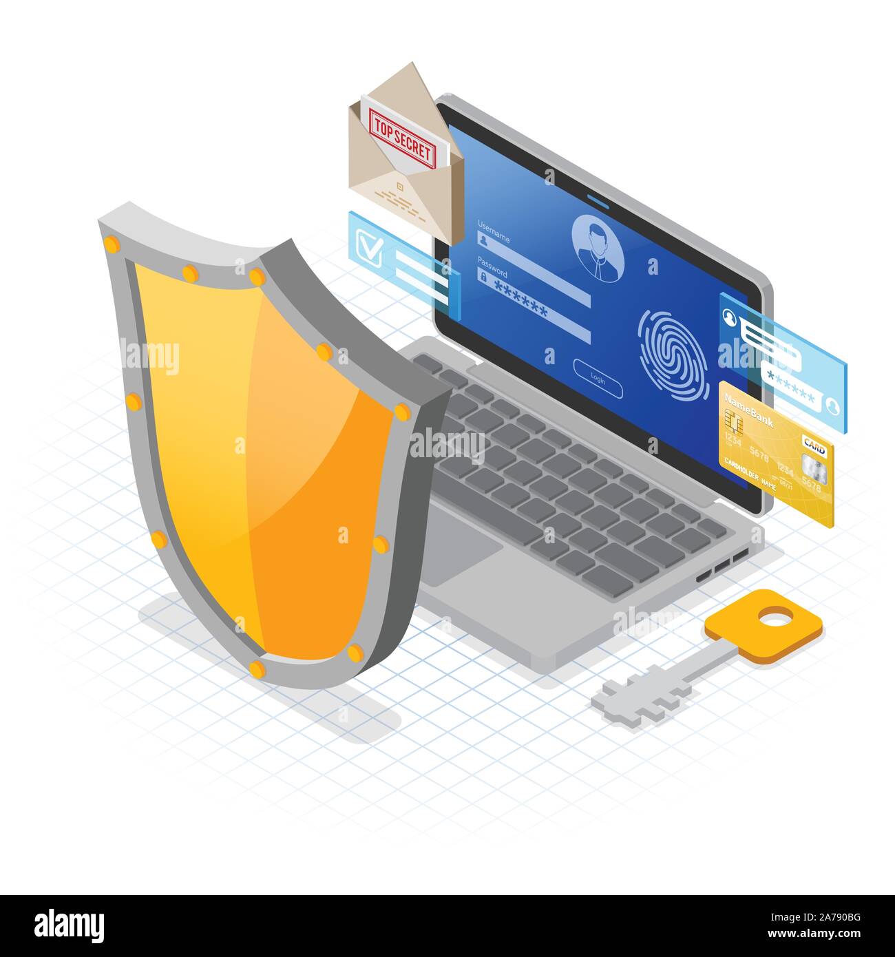 Hacker personal data hacking Cut Out Stock Images & Pictures - Alamy