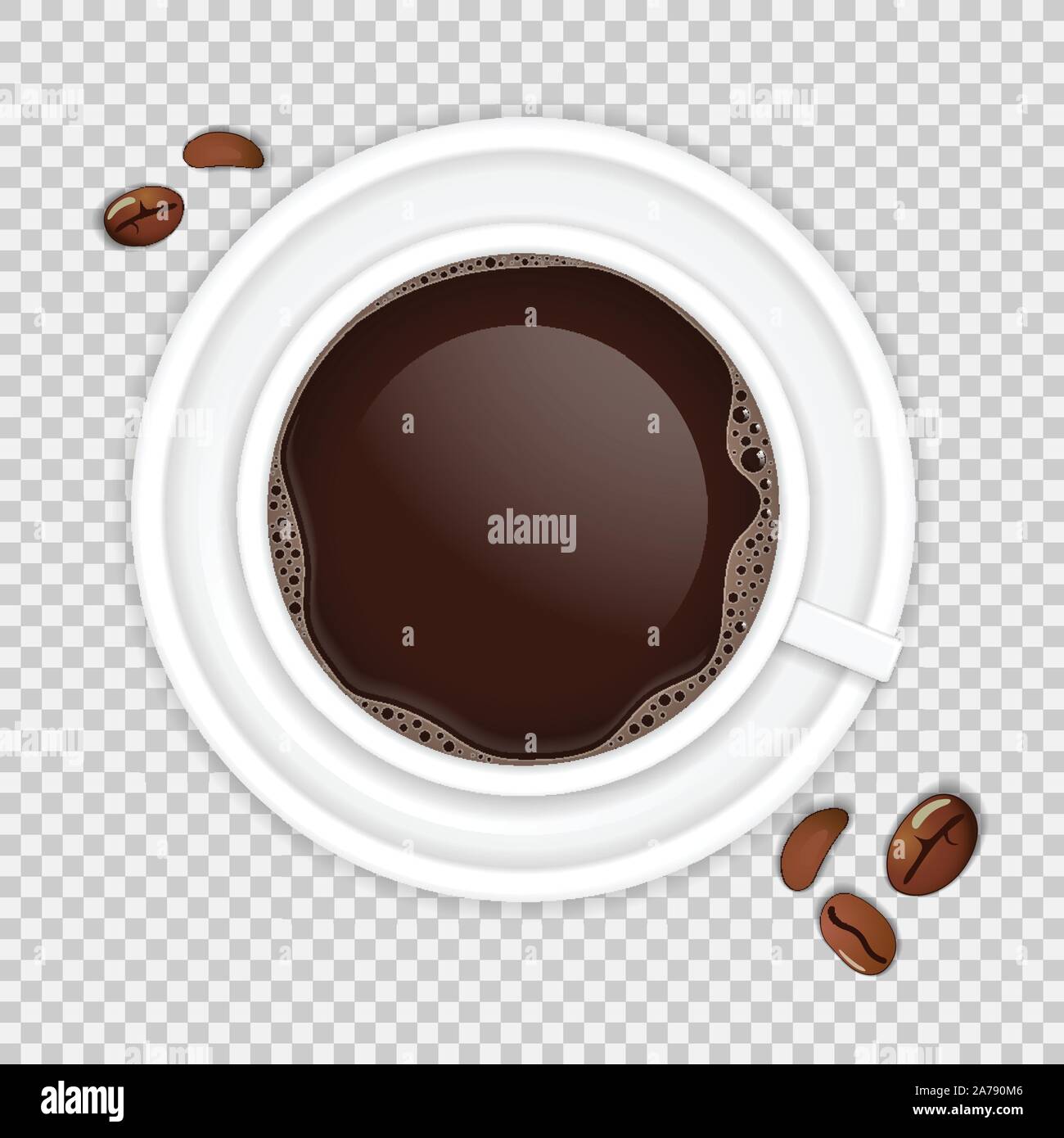 Top view transparent cup Stock Vector Images - Alamy