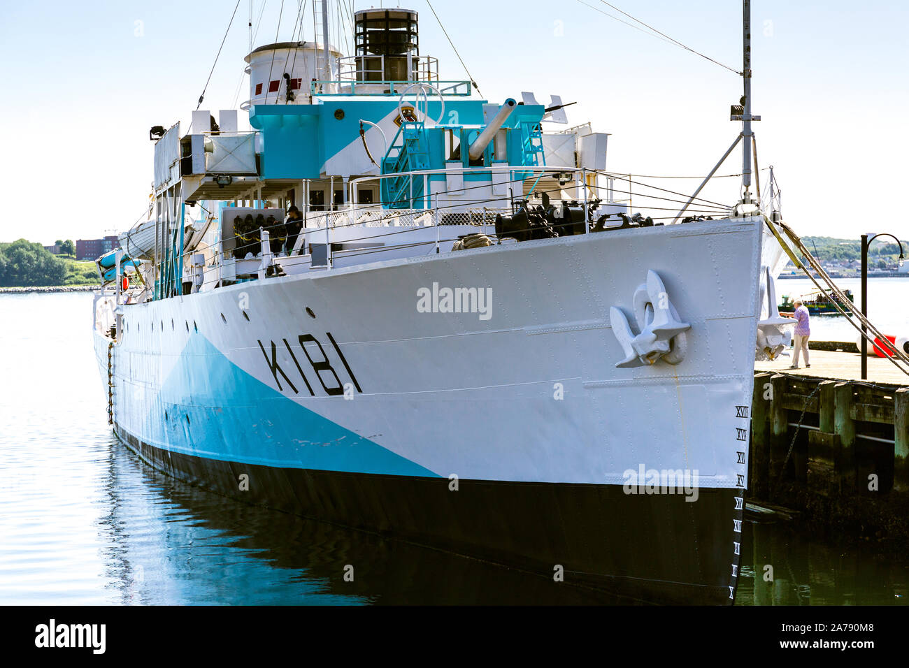 Canada, halifax. HMCS Sackville . Last Corvette. Warship Stock Photo ...