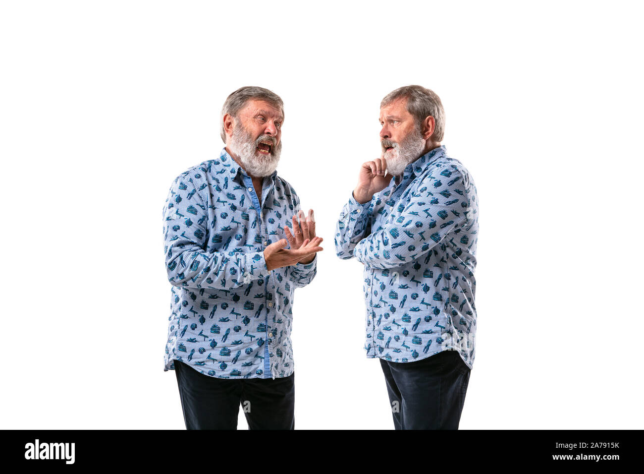 Angry unhappy senior business Cut Out Stock Images & Pictures - Alamy