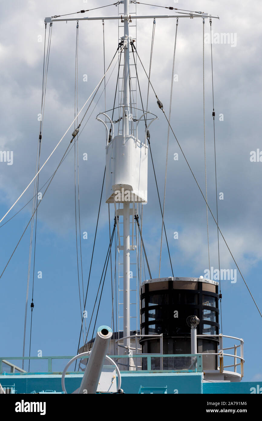 Crows nest lookout on HMCS Sackville. Canada, halifax. HMCS Sackville ...