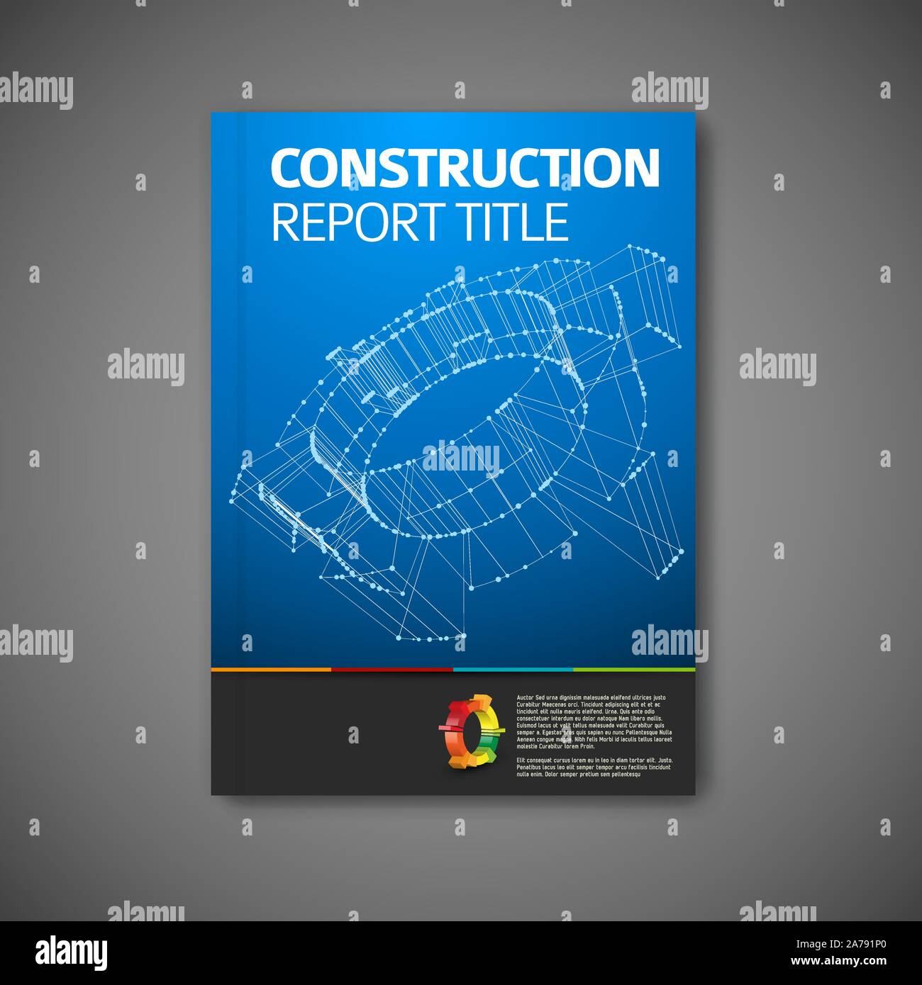 Modern Vector constructione engineering brochure, report or flyer ...
