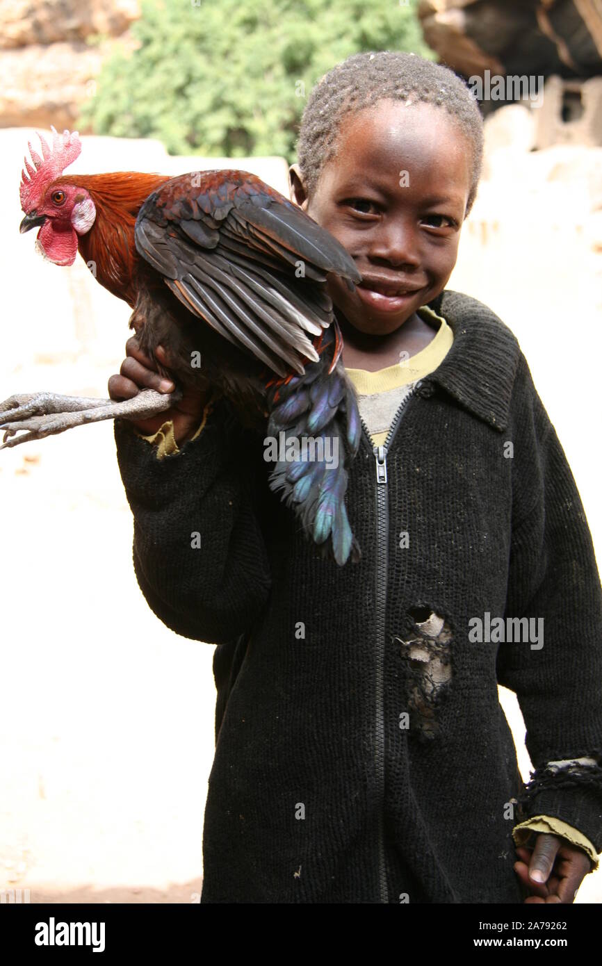 Dogon country : village of Komoga (plateau Stock Photo - Alamy