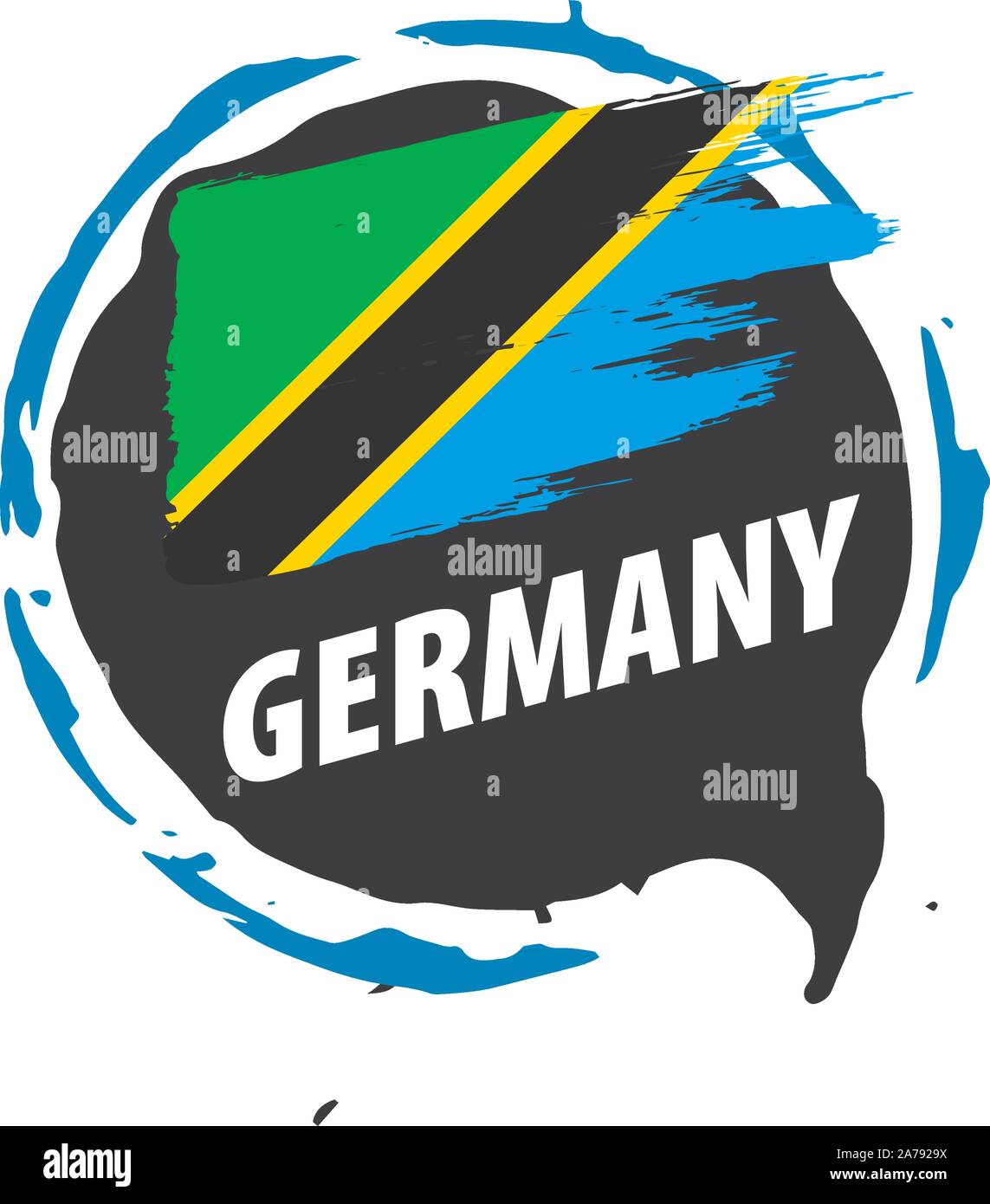 Tanzania Flag Vector Illustration On A White Background Stock Vector