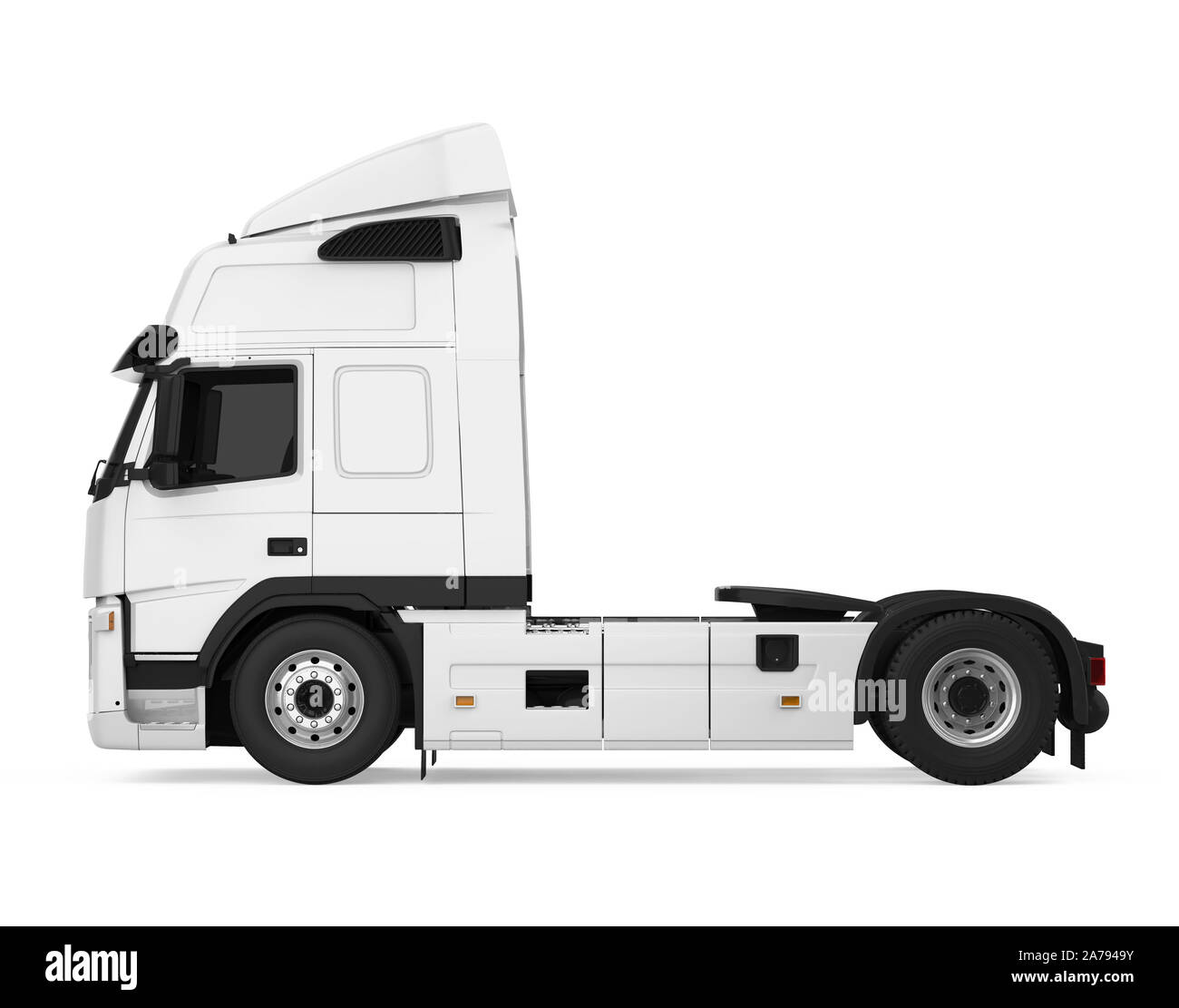 European Semi Truck Isolated Stock Photo - Alamy