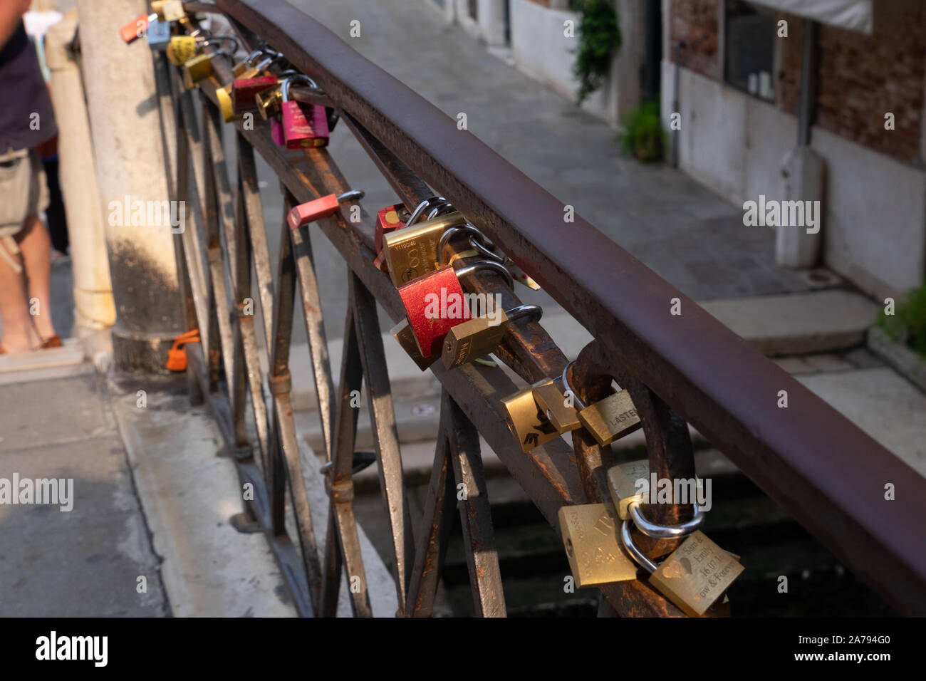 Love locks venice hi-res stock photography and images - Alamy
