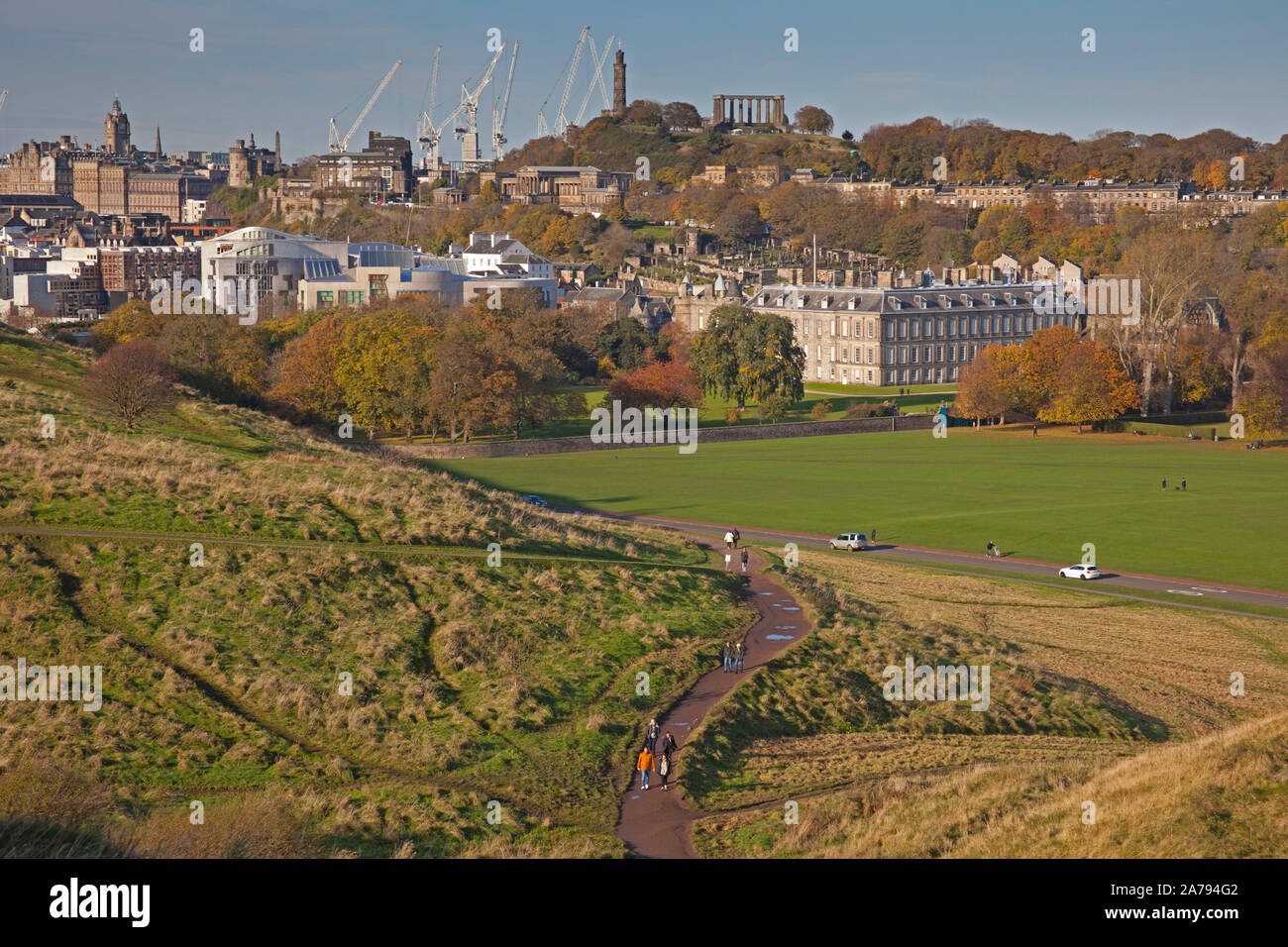 Aerial holyrood palace hi-res stock photography and images - Alamy