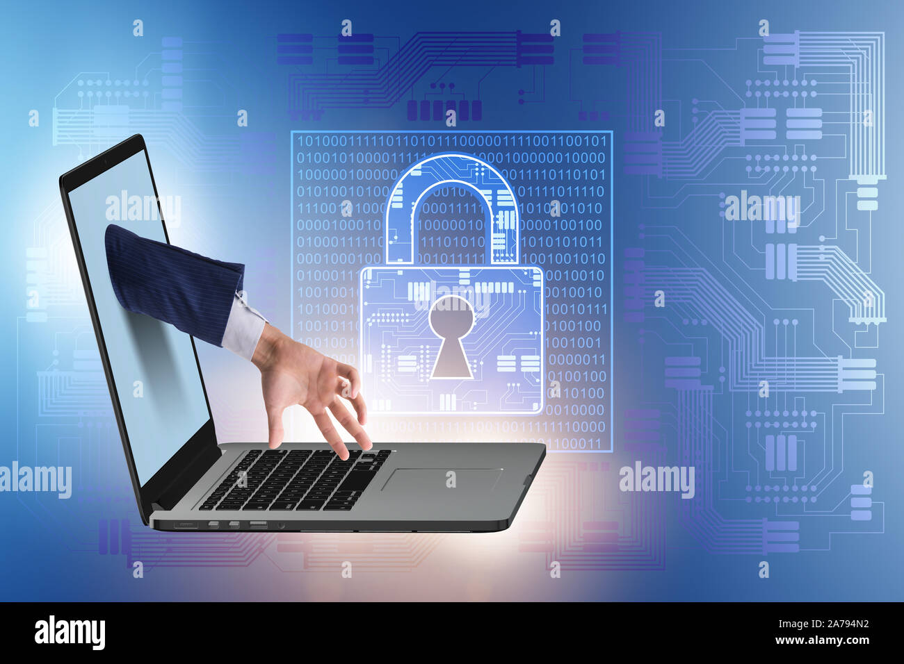 The hacker man trying to steal personal data Stock Photo - Alamy