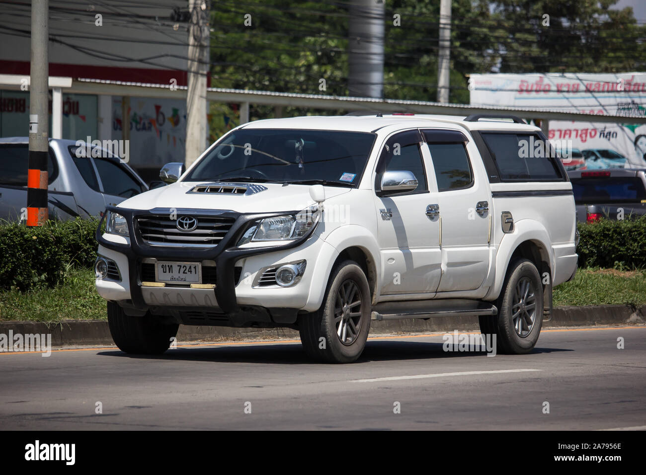 Chiangmai, Thailand - October 8 2019: Private Toyota Hilux Vigo Pickup ...