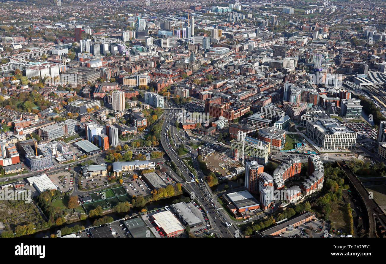 Aerial View Of Leeds City Centre High Resolution Stock Photography and ...