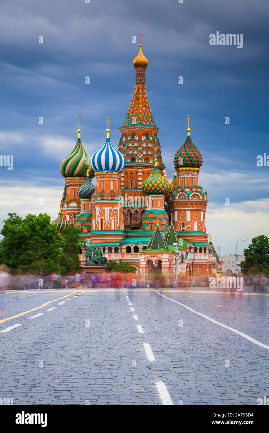 Saint Basil's Cathedral before the storm shooted with long exposure ...