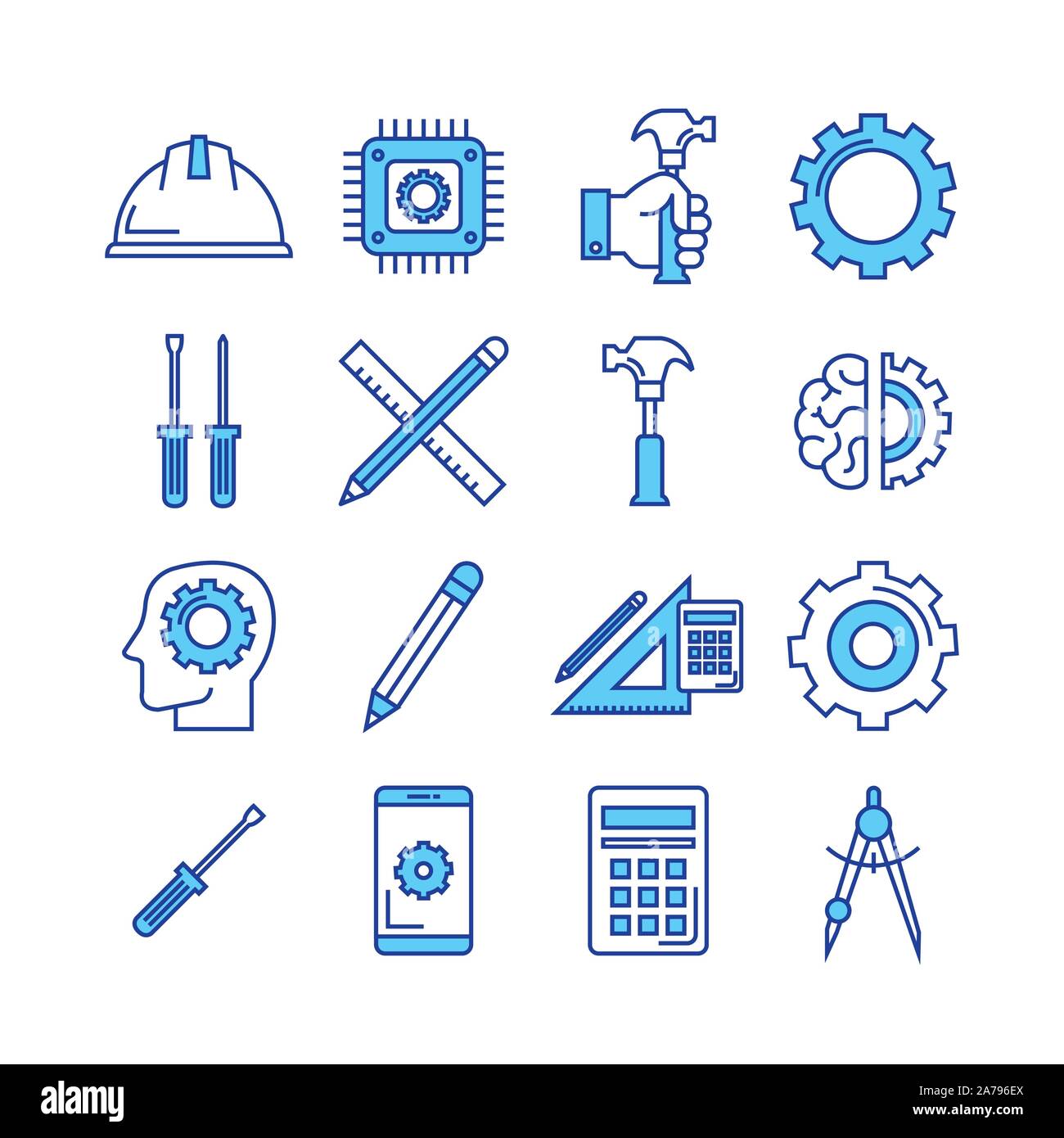 Calculator engineering tools Cut Out Stock Images & Pictures - Alamy