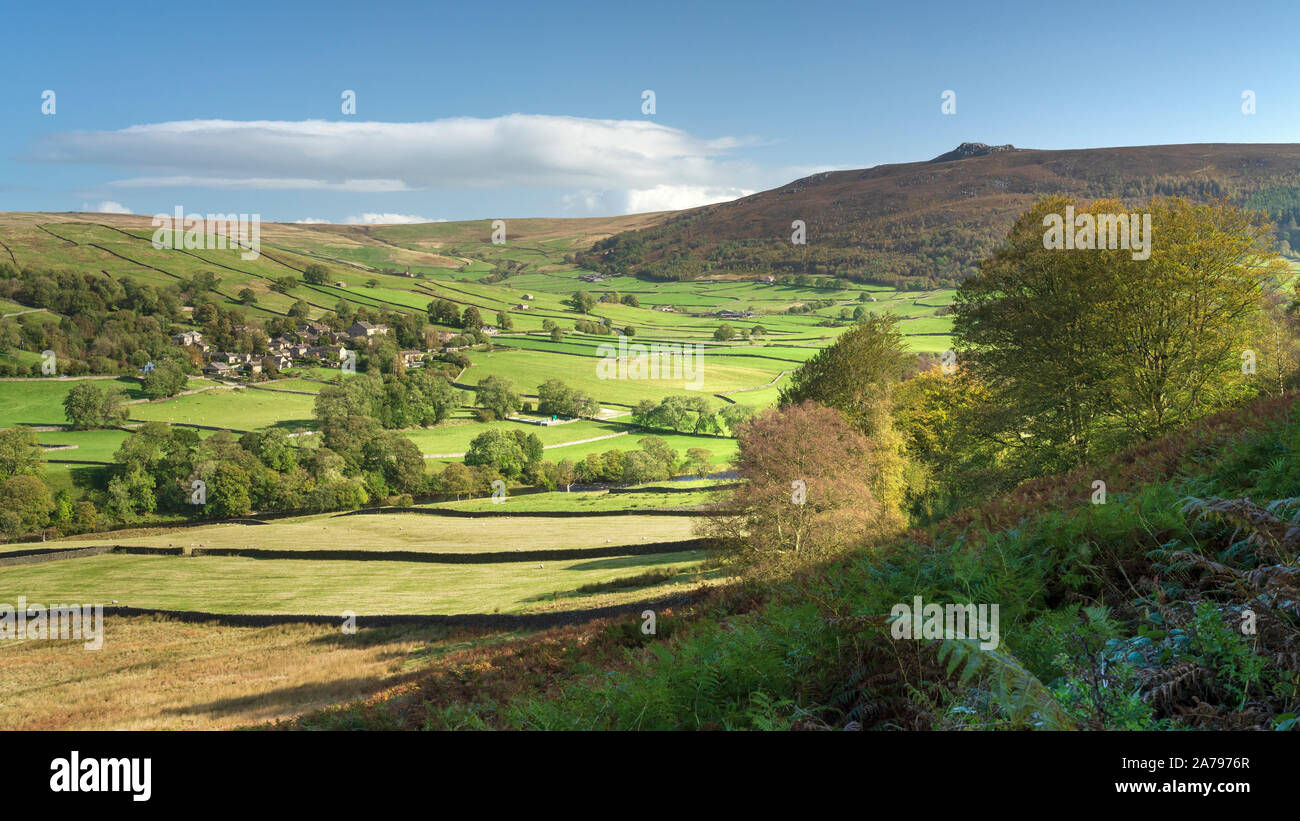 Simon's Seat in Wharfedale, The Yorkshire Dales, England Stock Photo ...