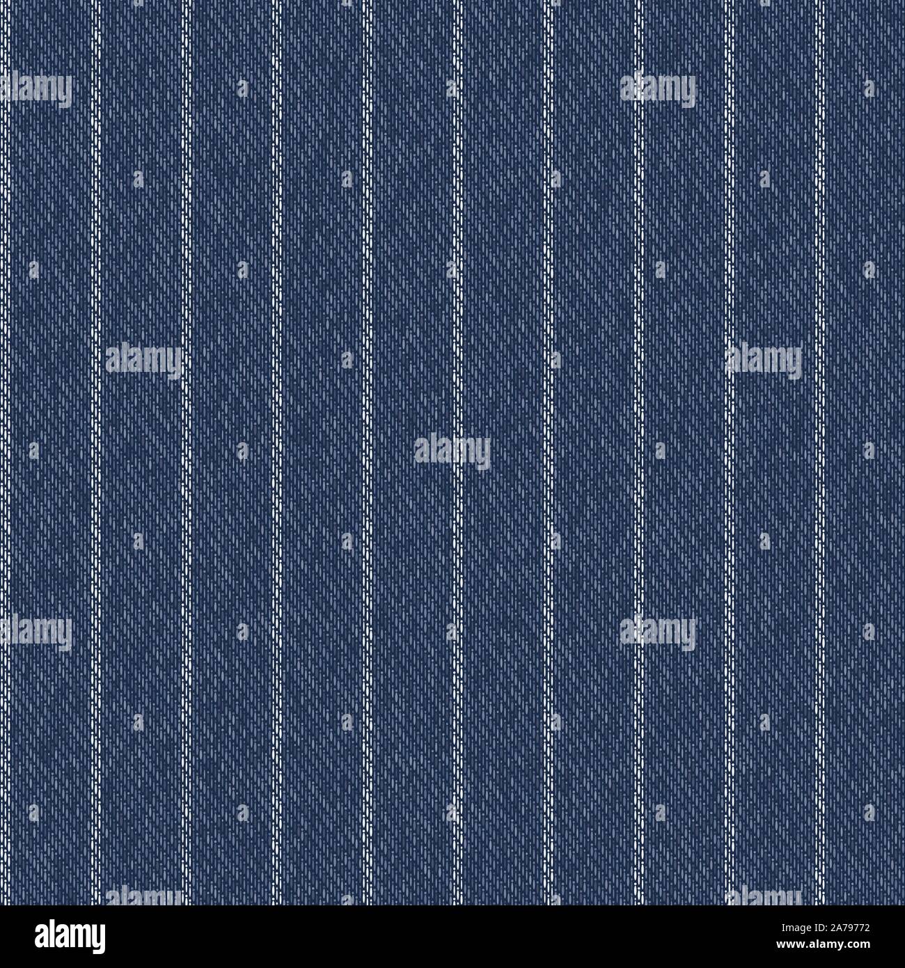 Pinstriped Denim Fabric Texture Seamless Repeat Vector Pattern Swatch ...
