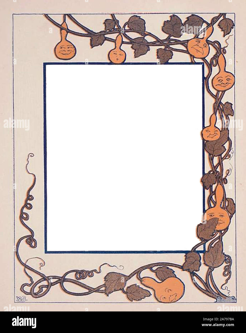 Scrolling floral vine design hi-res stock photography and images - Alamy