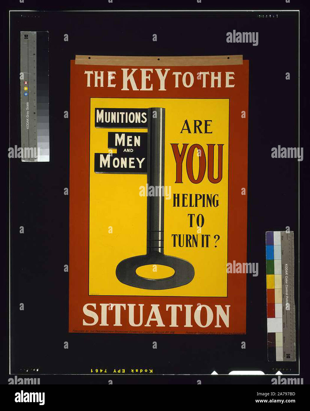 vintage army recruitment poster or propaganda poster for WWI Stock ...