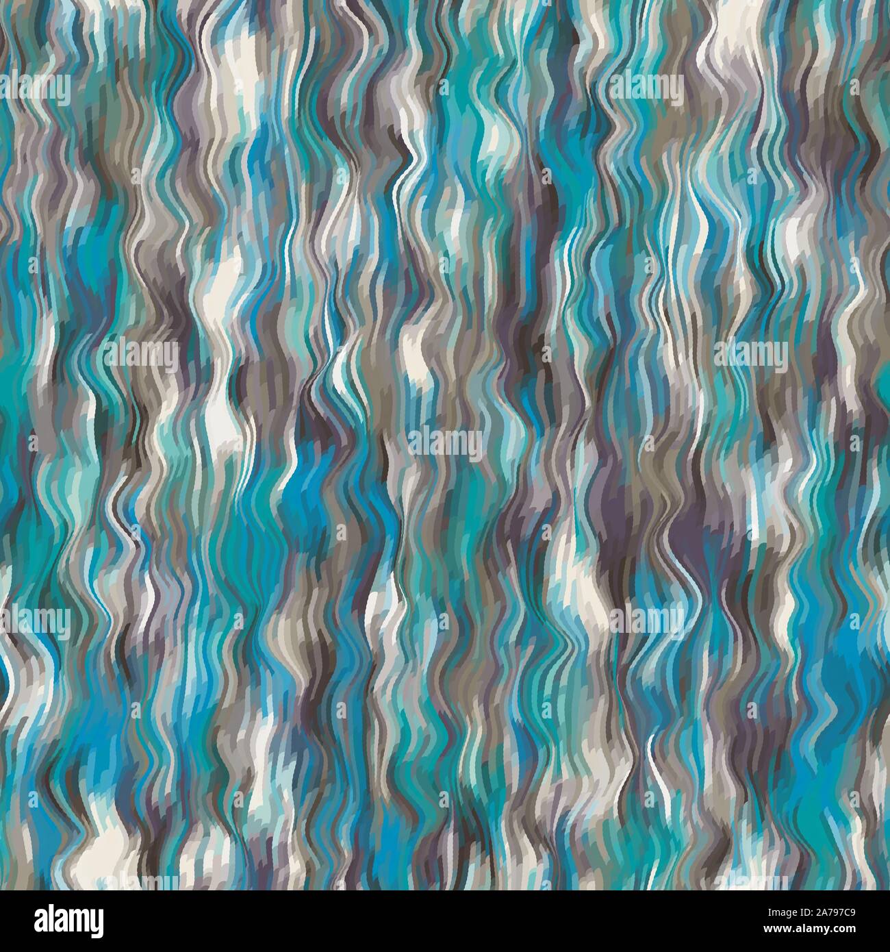Water waves vertical curving lines seamless repeat vector pattern ...