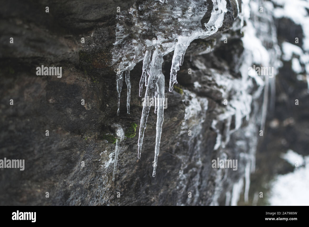 Icicle hanging from rock hi-res stock photography and images - Alamy