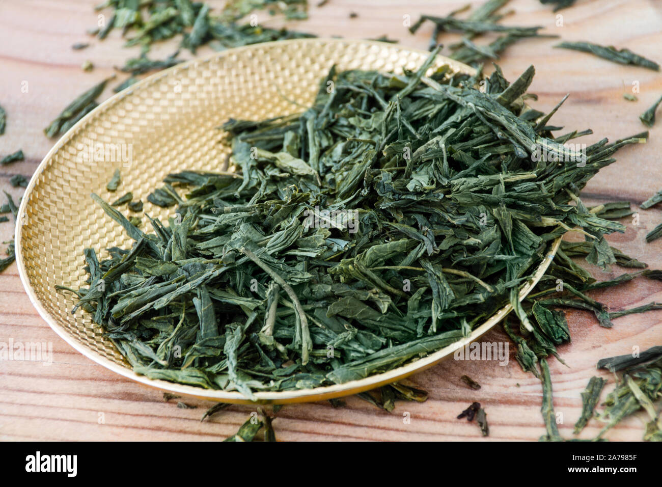 Green tea corp Stock Photo - Alamy