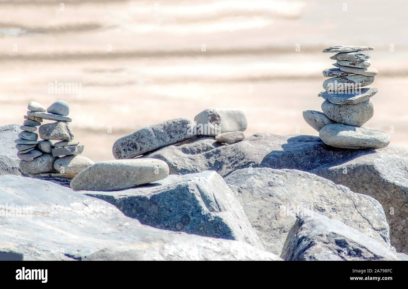 Serenity stones Stock Photo - Alamy