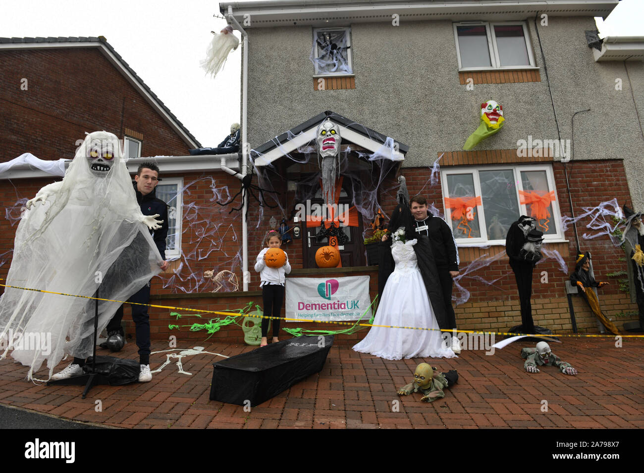 Swansea 31st October 2019. Pictured are brothers, Jack Lewis (right ...