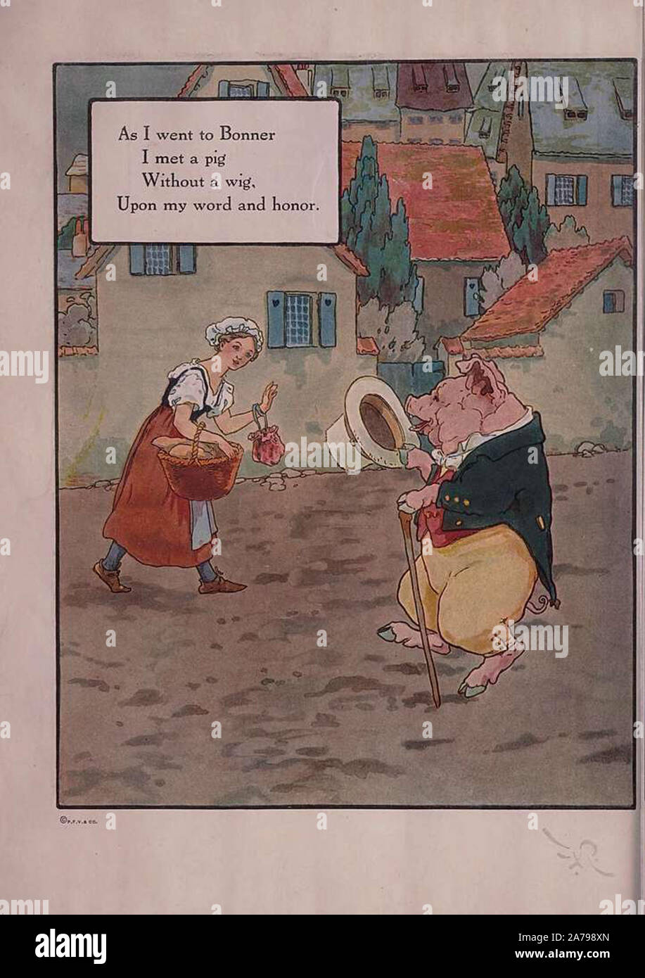 Vintage nursery rhyme cat hi-res stock photography and images - Alamy