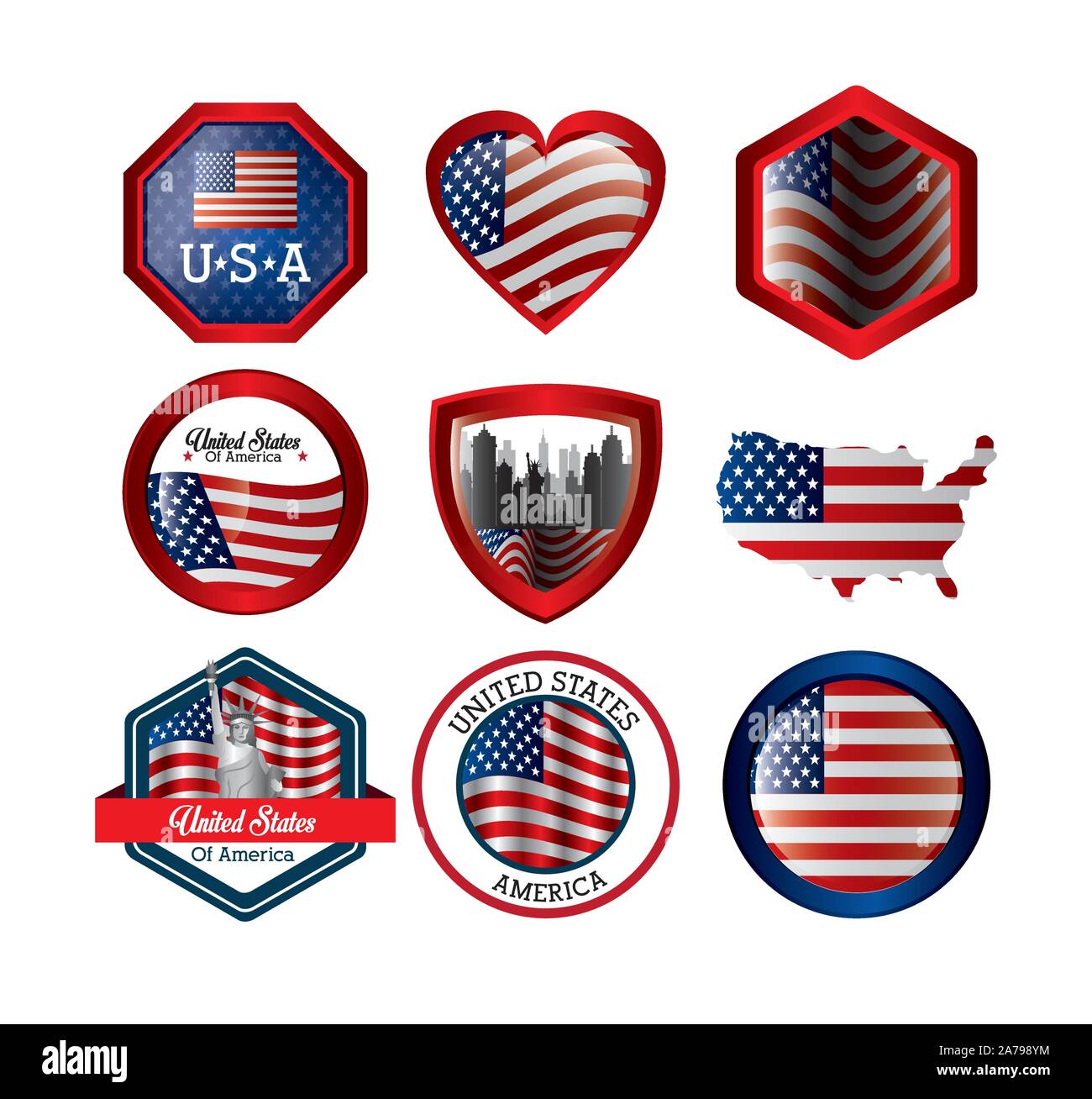 Territorial seals Stock Vector Images - Alamy