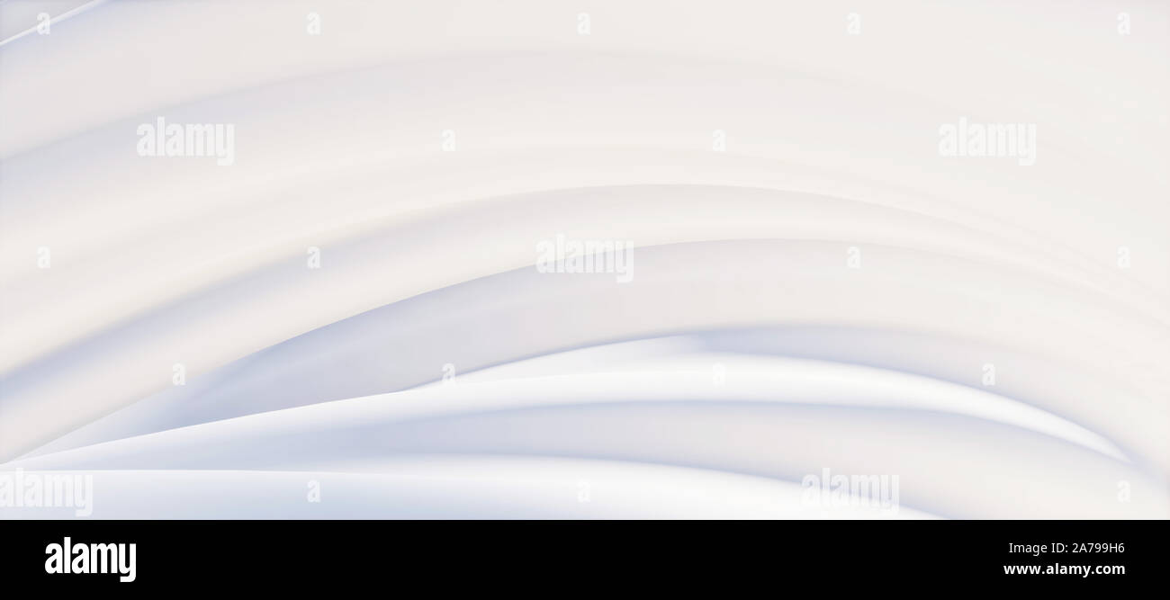 Colorful abstract panoramic background: geometric white matte curve ...