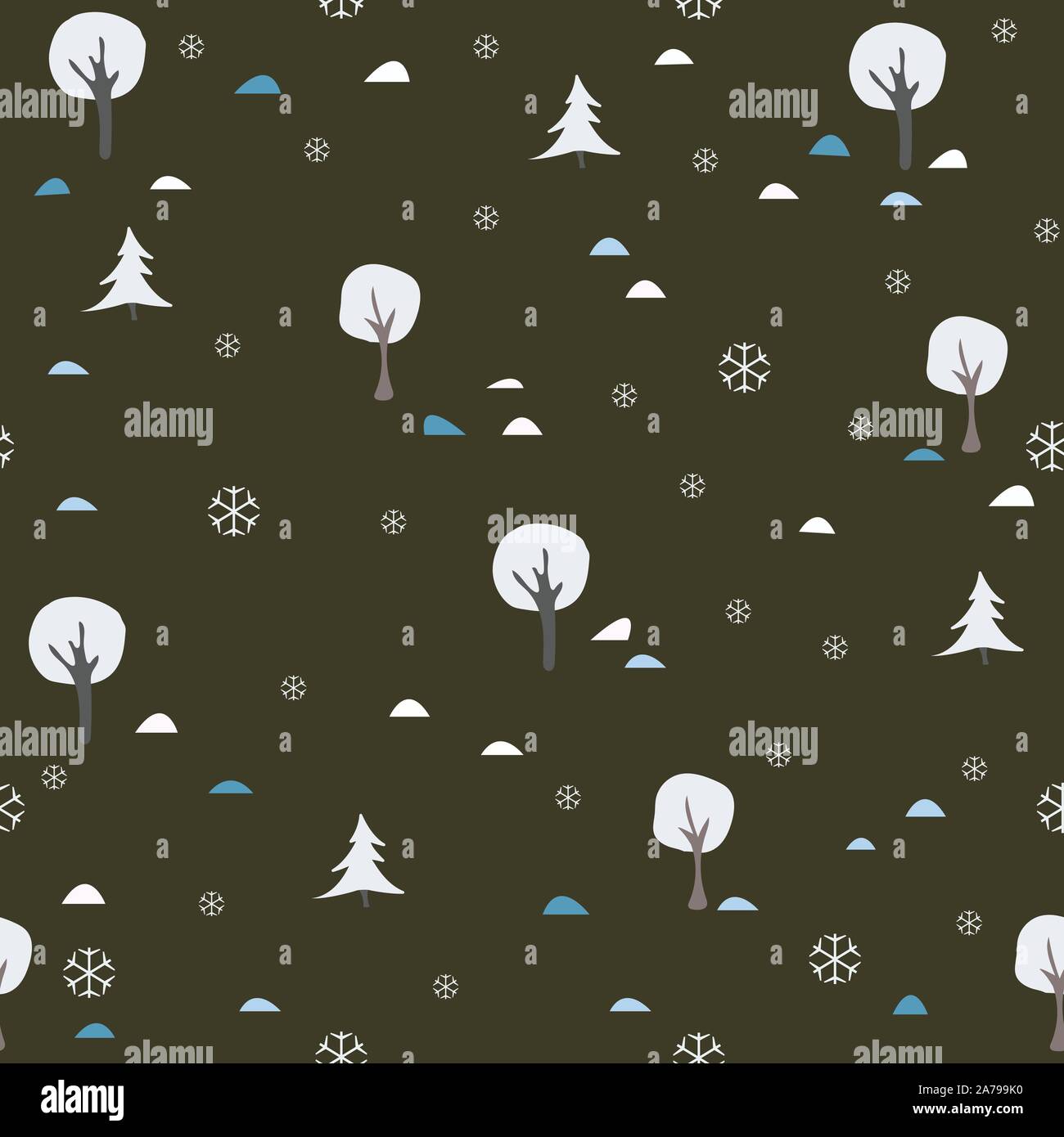 Winter Seamless Pattern. Vector Illustration Stock Vector Image & Art ...
