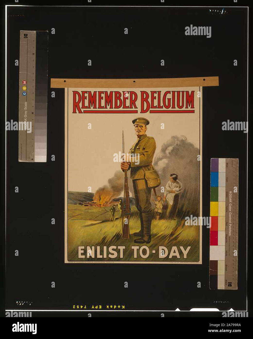 vintage army recruitment poster or propaganda poster for WWI Stock ...