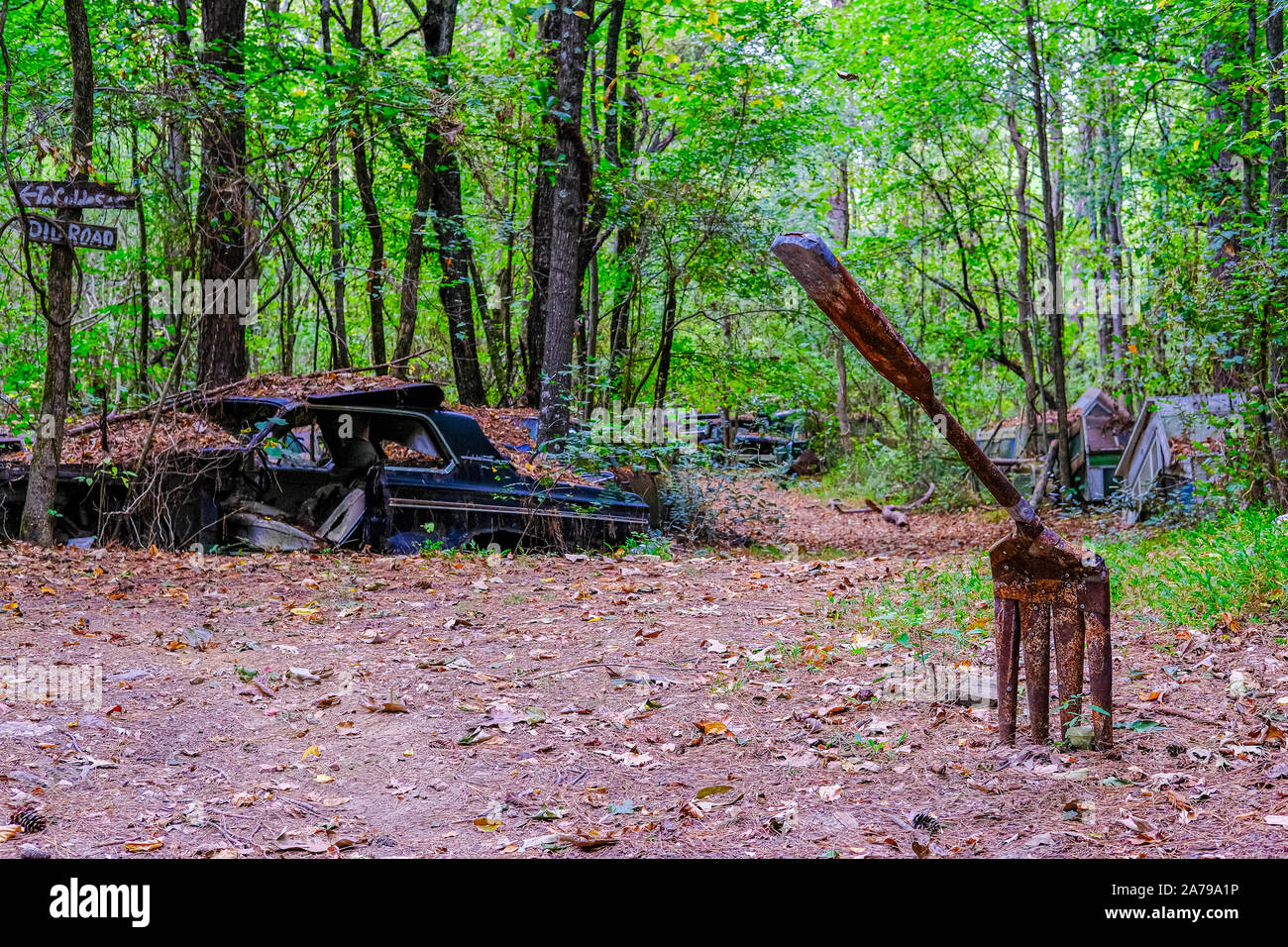 Giant Rusty Fork Stock Photo - Alamy